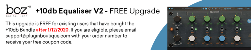 Buy +10db Equaliser V2 | EQ | Plugin Boutique