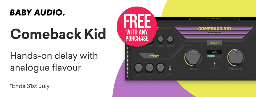 (8/1まで)Plugin Boutiqueでの購入時にアナログ風味のあるクリエイティブなディレイ・エコープラグイン Baby Audio ...