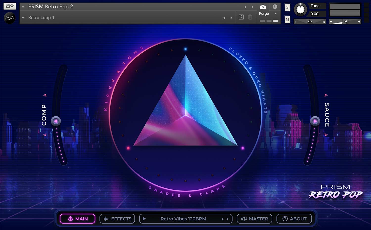 PRISM | Retro Pop Drums - USAGI POST Plugins