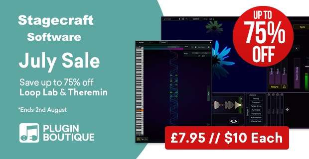 20世紀の電子楽器テルミンをシミュレートするバーチャルインストゥルメント Stagecraft Software「Theremin」が66%OFF、9ドルに！！！
