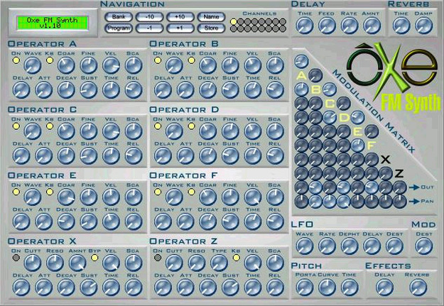 Oxe FM Synth free Synth download | Plugin Boutique