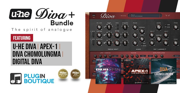 Buy u-he Diva+ Bundle | Instrument Bundles | Plugin Boutique