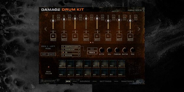Buy Damage Drum Kit | Kontakt Instrument | Plugin Boutique