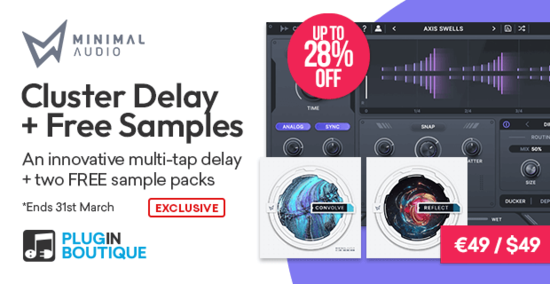Minimal Audio Cluster Delay + 2 Free Sample Packs | Plugin Pusher