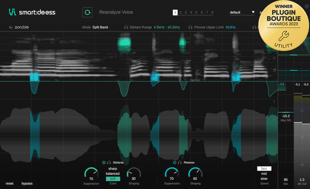 Buy smart:deess | De-Esser | Plugin Boutique