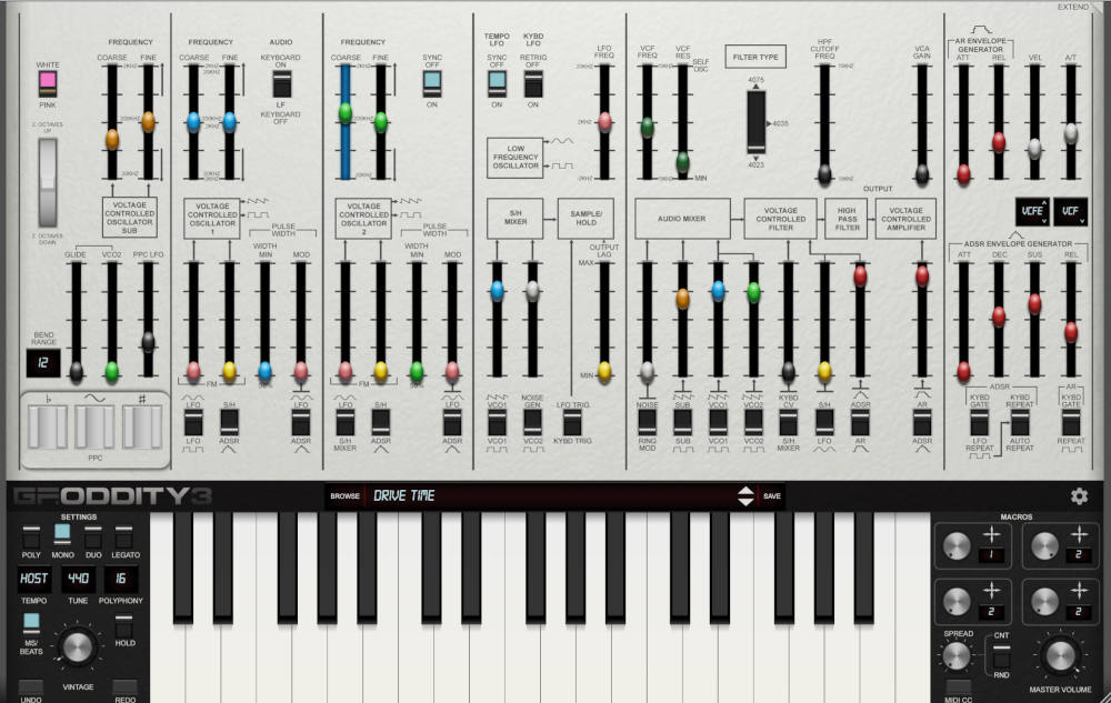 Oddity3 by GForce Software | アナログモデリングシンセサイザーが50%OFF - DTM プラグイン News